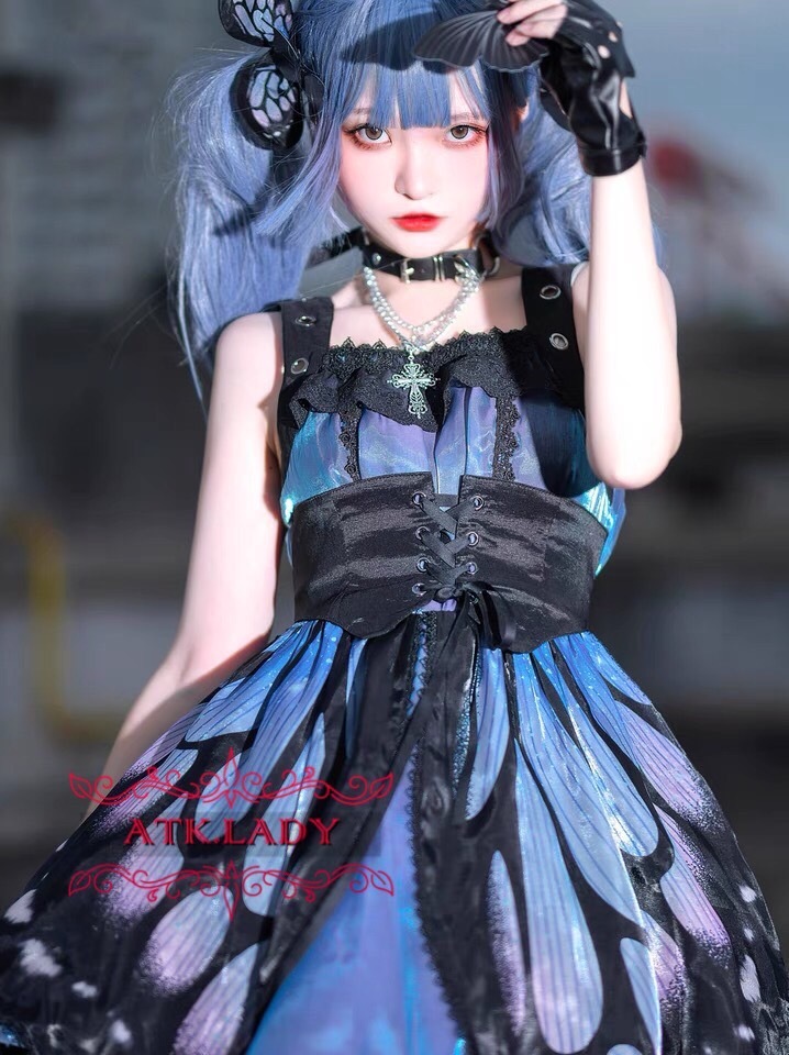 ATK.LADY】k2511 Silver butterfly【銀閃蝶】ハーフプリーツ ATK.LADY】k2511 Silver butterfly【銀閃蝶】ハーフプリーツ