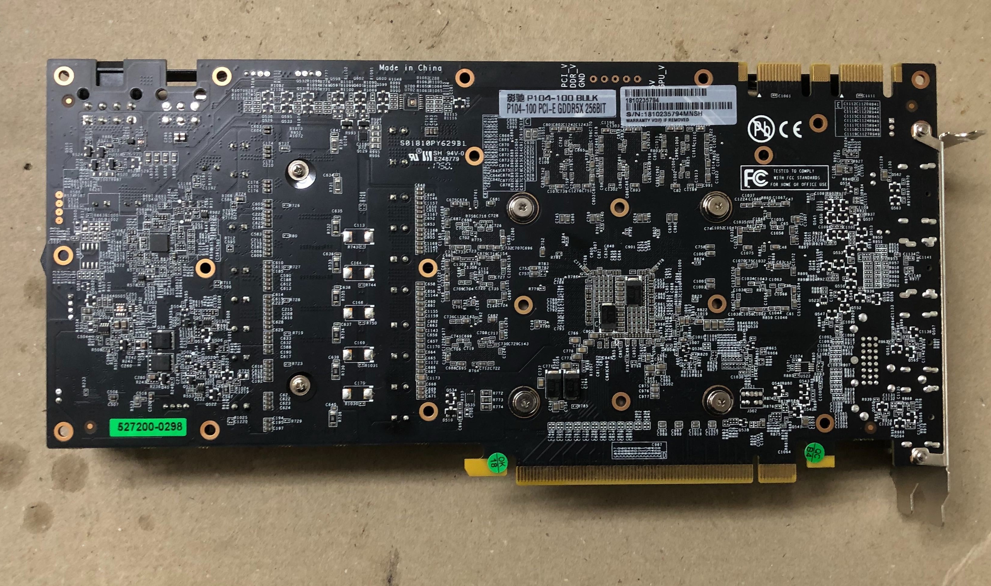 【P104 x 50枚セット】影馳 NVIDIA P104-100（イーサリアム専用GPU) | 中古マイニングマシン販売・取引所