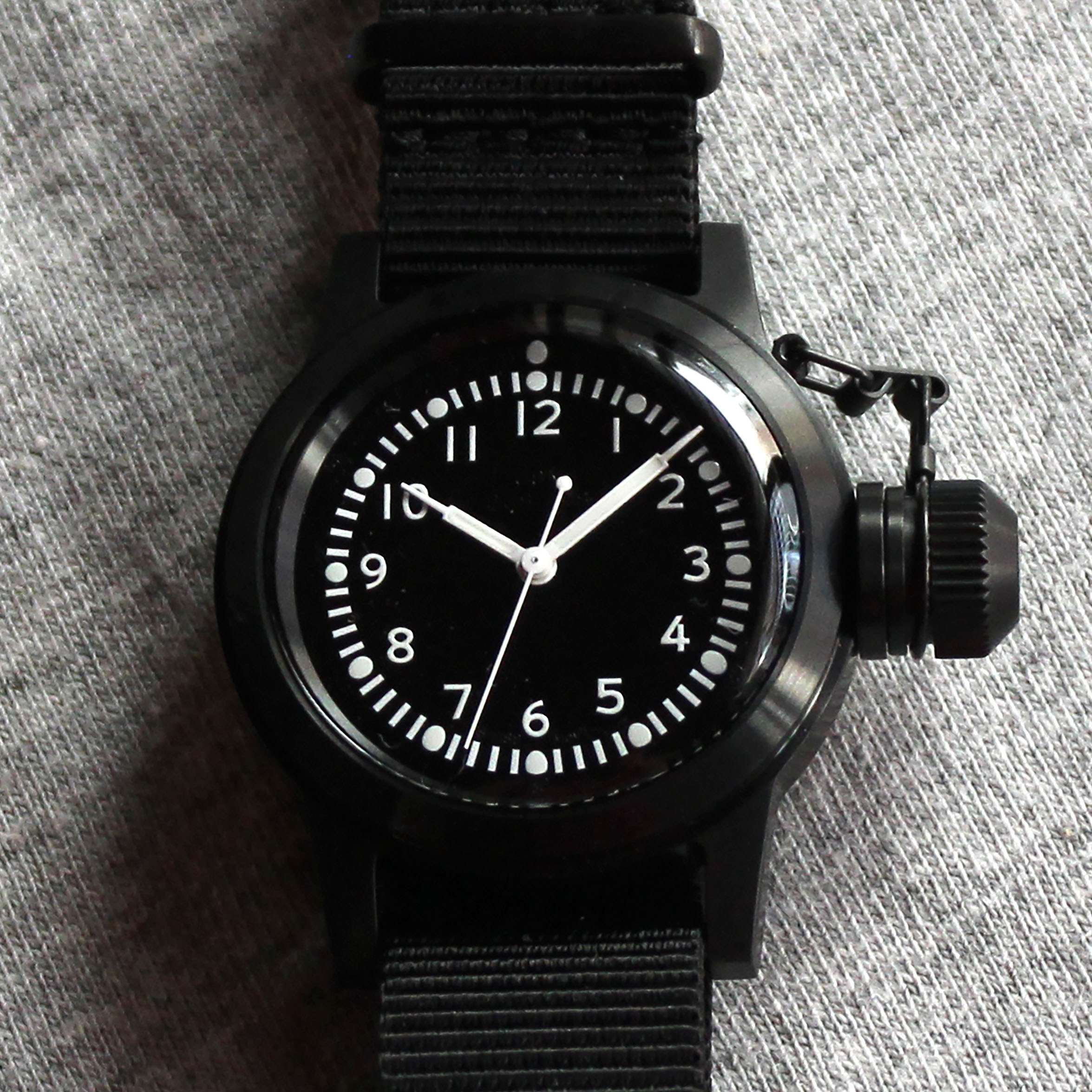 Naval military watch Mil.-04 BK/BK US MARINE USN BUSHIPS type | Naval ...