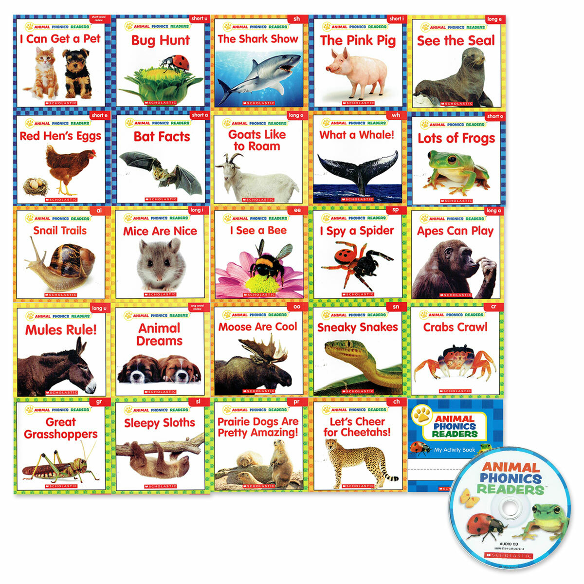 「Animal Phonics Readers」24 冊CD付きセット | 英語絵本の「わんこ英語Books」