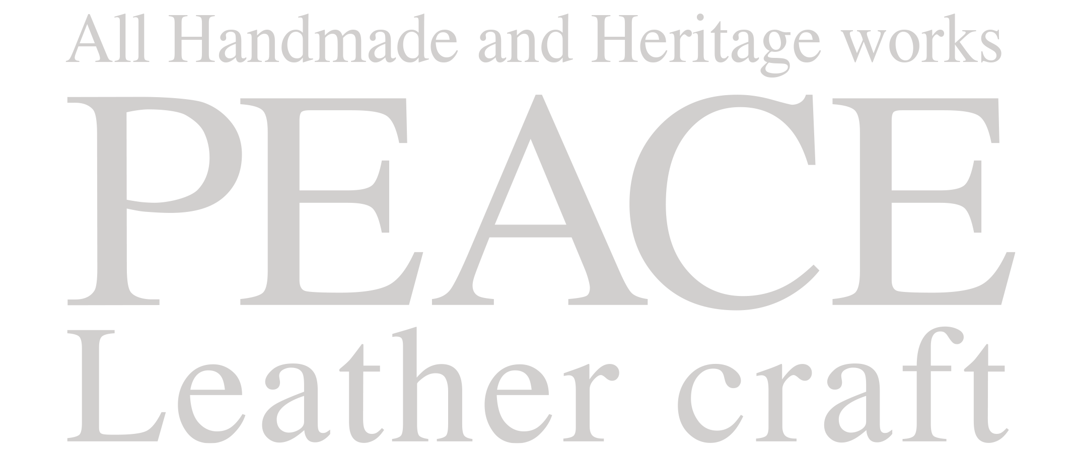 PEACE Leather craft